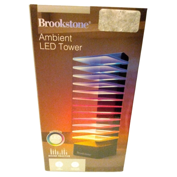 Brookstone | Accents | Brookstone Ambient Led Tower With Sound Reactive ...